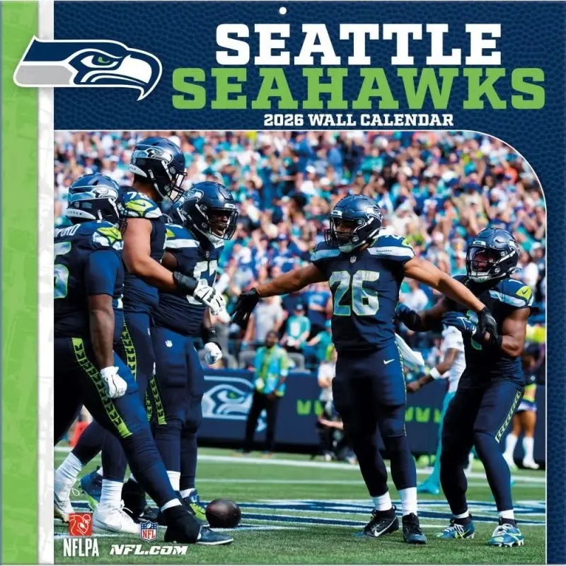 Seattle Seahawks 12" x 12" 2026 Wall Calendar